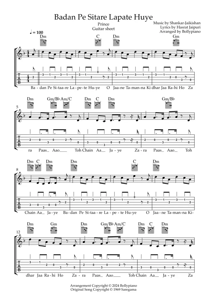Badan Pe Sitare Lapate Huye - Bollypiano